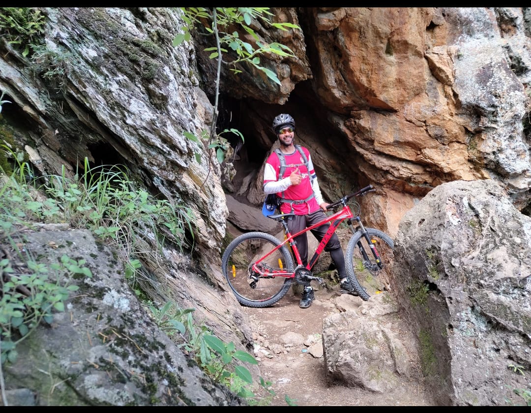 Cyclists Conquer Challenging Terrain to Reach Kalaroos Caves | Kashmir ...