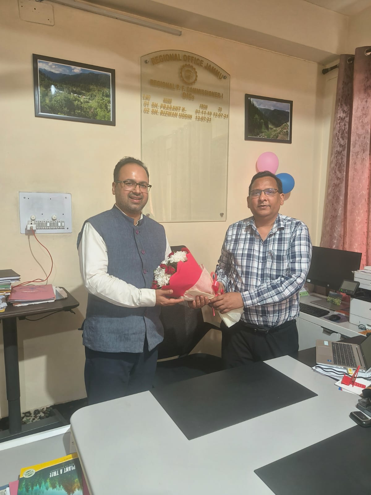 Rizwan Uddin Passes the Baton to Sh. Sumeet Singh at EPFO Jammu ...